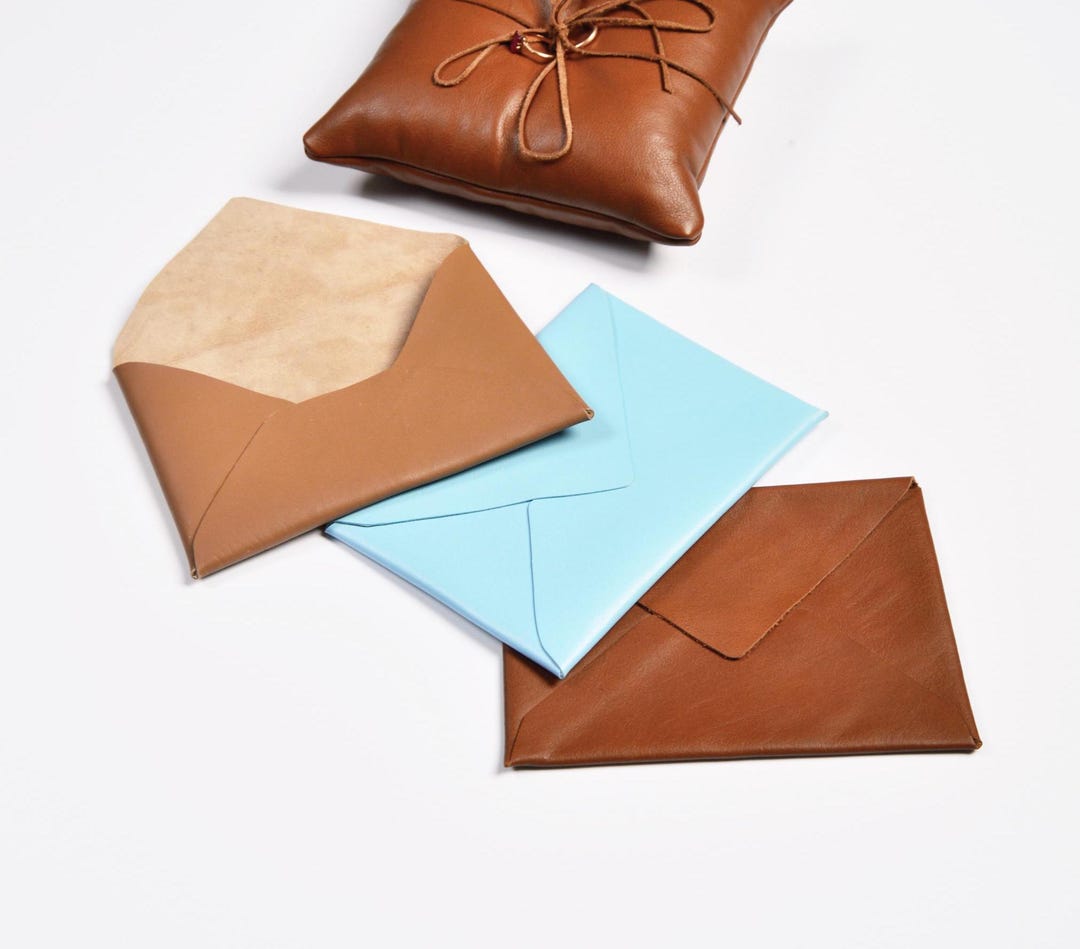 Leather Envelopes for Wedding Invitations Rustic Wedding Envelopes ...
