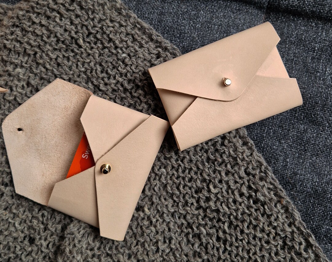 Leather Cards Holder Envelope Wallet Card Holder Envelope Card Holder ...