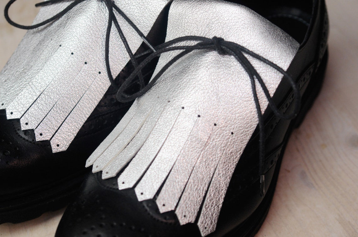 Leather Kilties Golf Shoe Kilties Womens Leather Kilties - Etsy