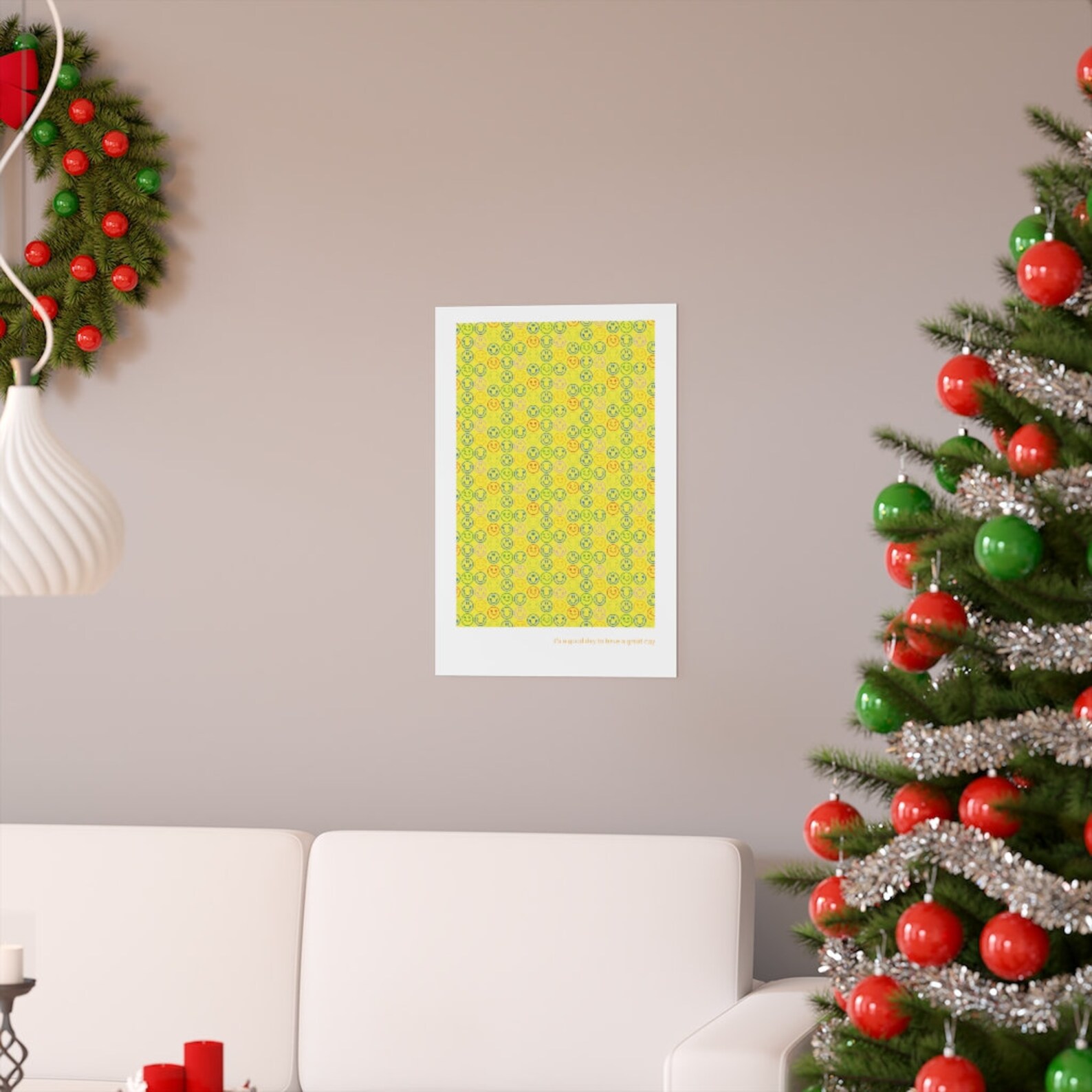 Smiley Face Vertical Poster - Etsy