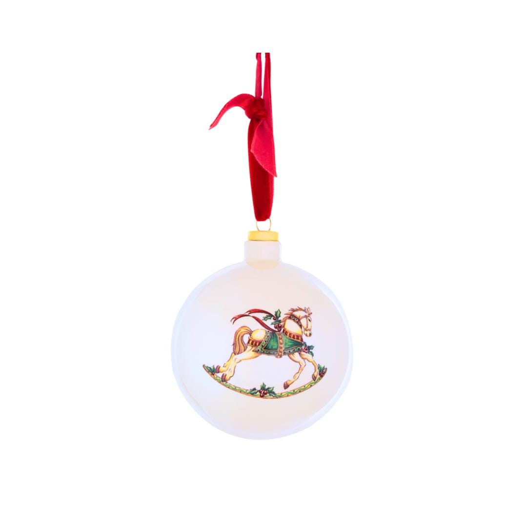 Christmas Bauble Horse – Handmade Ceramic With Velvet Ribbon ...