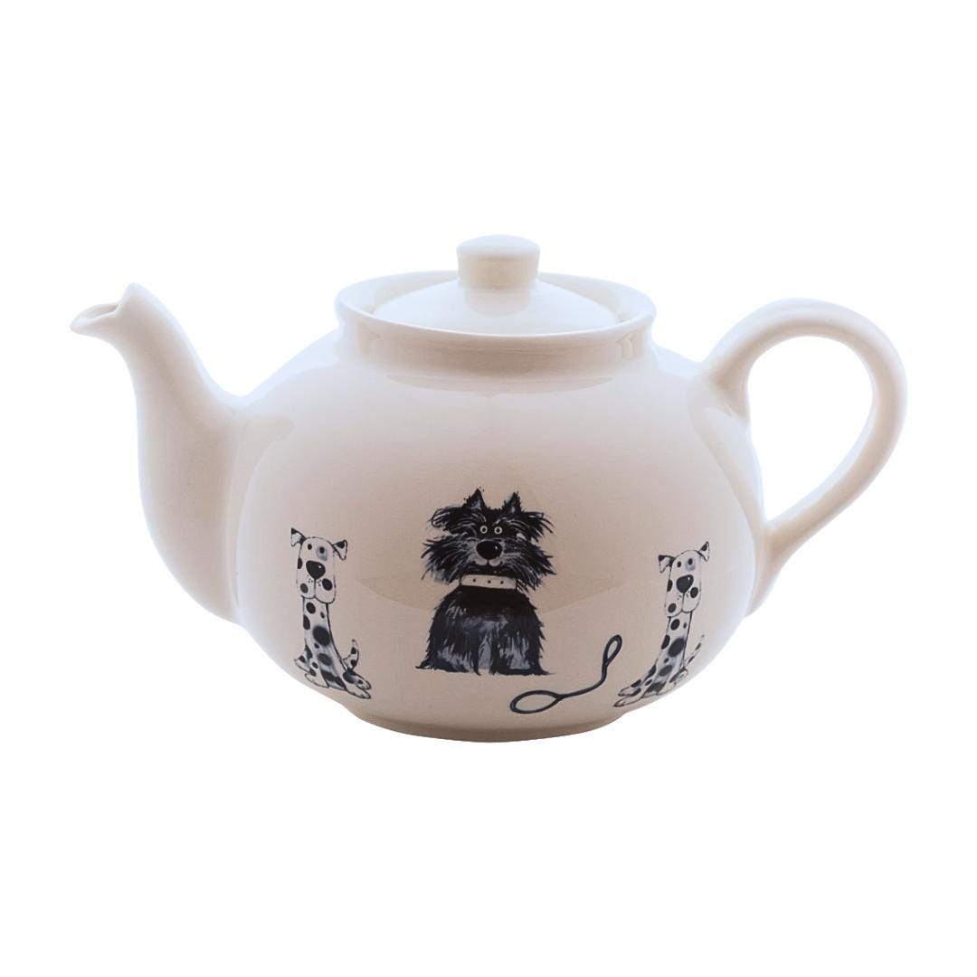 Large Betty Teapot With Dog Breed Designs - Artisan Ceramic Pottery for ...