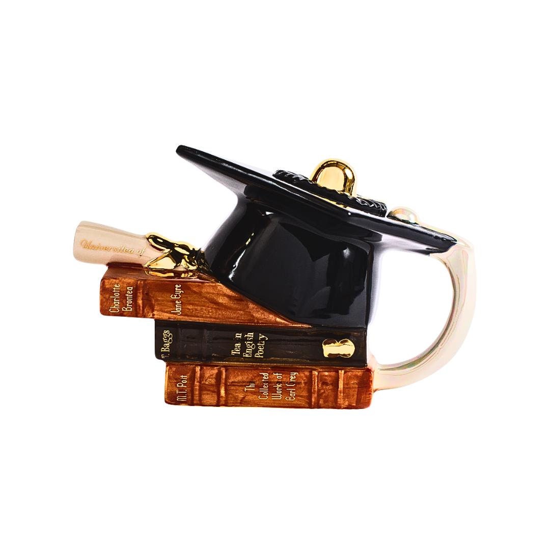 Book Lover’s Graduation Hat Tea Kettle - Tea for One - Etsy