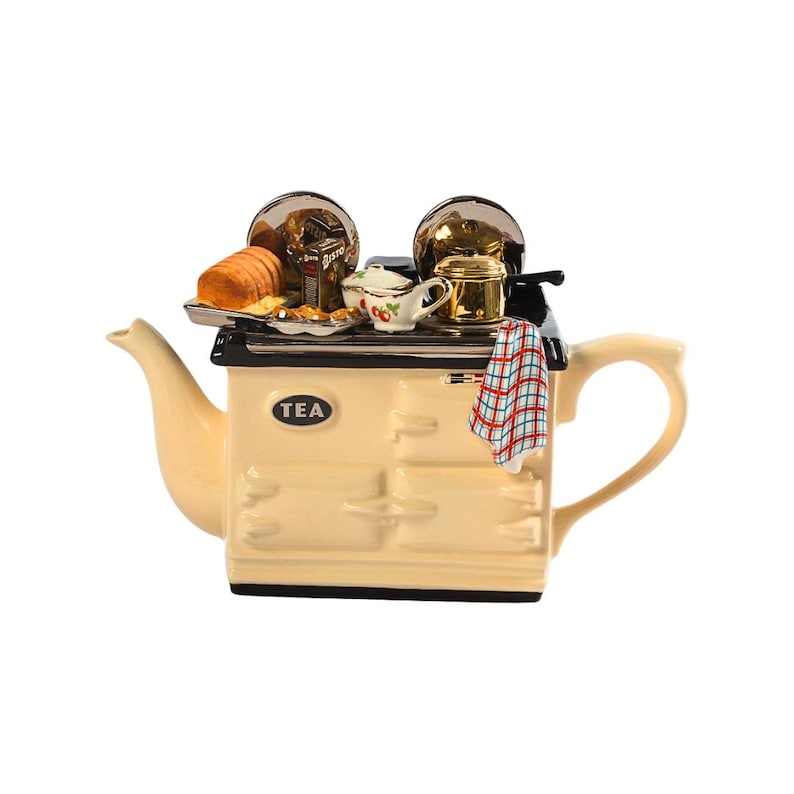 British Sunday Lunch Teapot Large Aga Style Nostalgic Cooker Teapot for ...