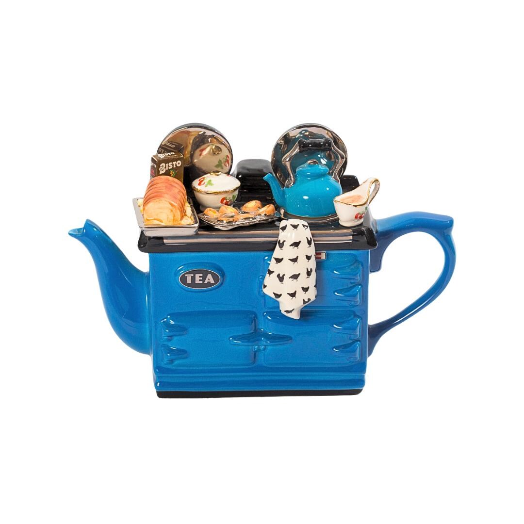 British Sunday Lunch Teapot Large Aga Style – Nostalgic Cooker Teapot ...