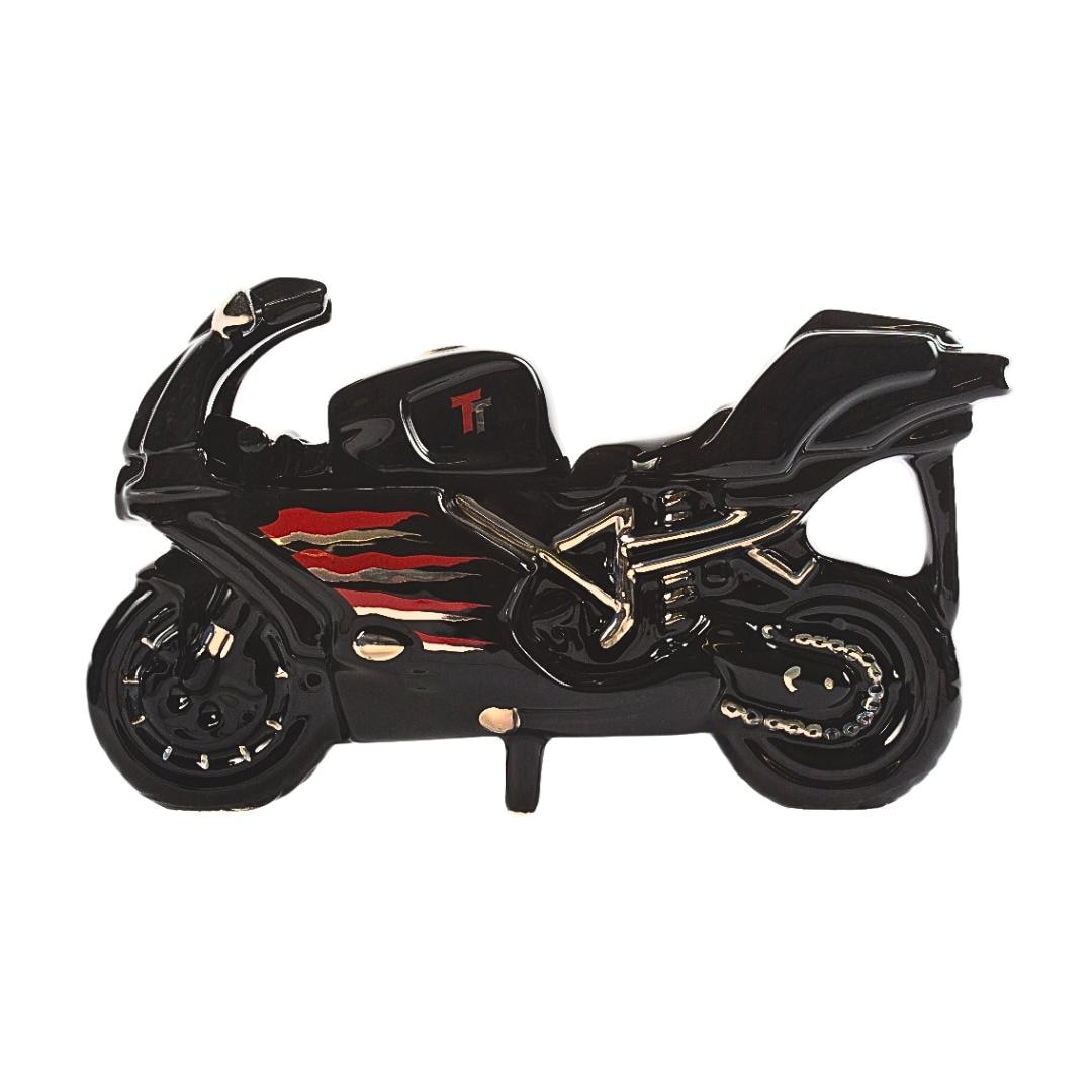 Handcrafted Motorbike Teapot: Collectible Ceramic Biker Gift - Etsy