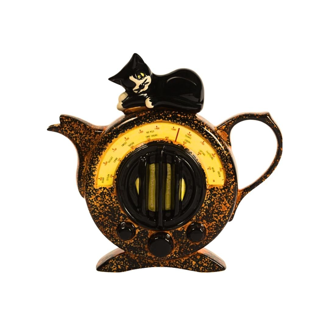 Cat Lover’s Retro Radio Tea Kettle - Medium Novelty Teapot for Cat ...