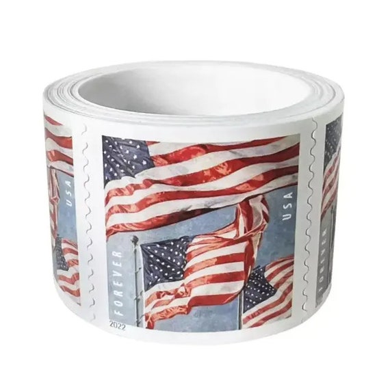 USA Flag Forever Stamps 1 Roll of 100 Stamps. - Etsy