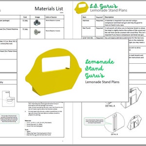 Lemonade Stand Plans - Etsy