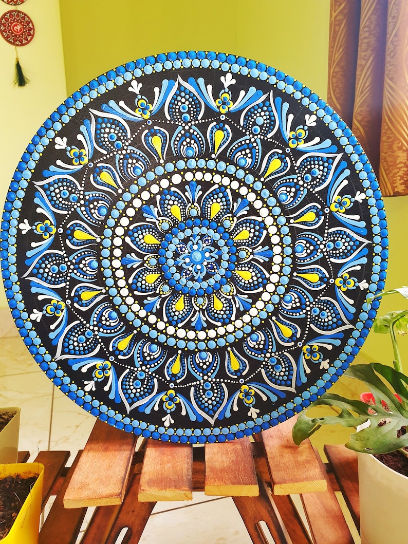 Buy Dot Mandala Art/mdf Board Mandala Art for Home Decor/mandala Online ...
