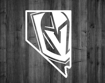 Vegas Golden Knights Glitter Decal - Etsy