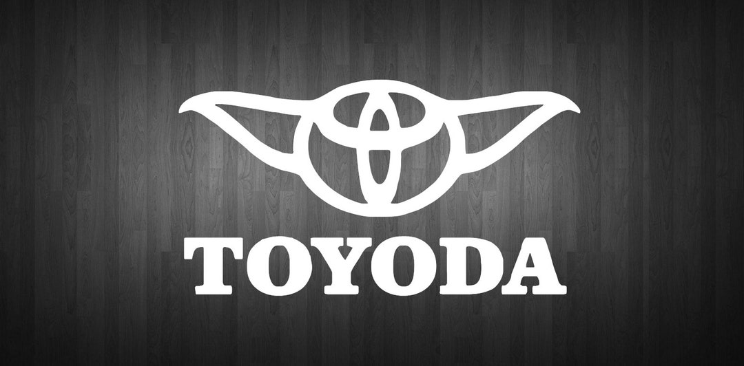 Toyoda Car Decal, Yoda Car Bumper Sticker, Toyoda, Toyoda Sticker ...