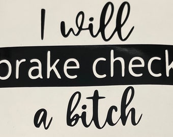 Brake Check Decal - Etsy