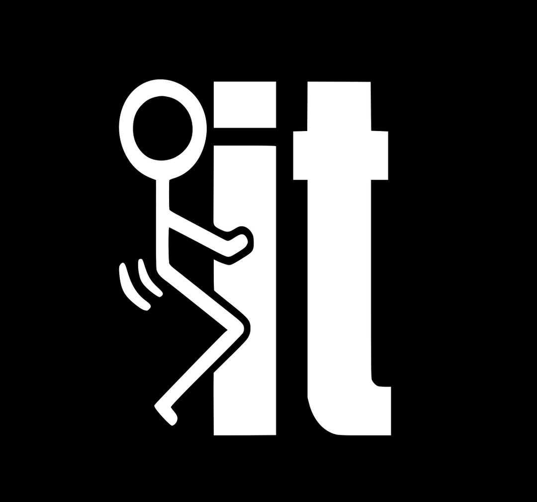 F It Decal, Fuck It Decal, F It Satire Funny, F It Sticker, Fuck It ...