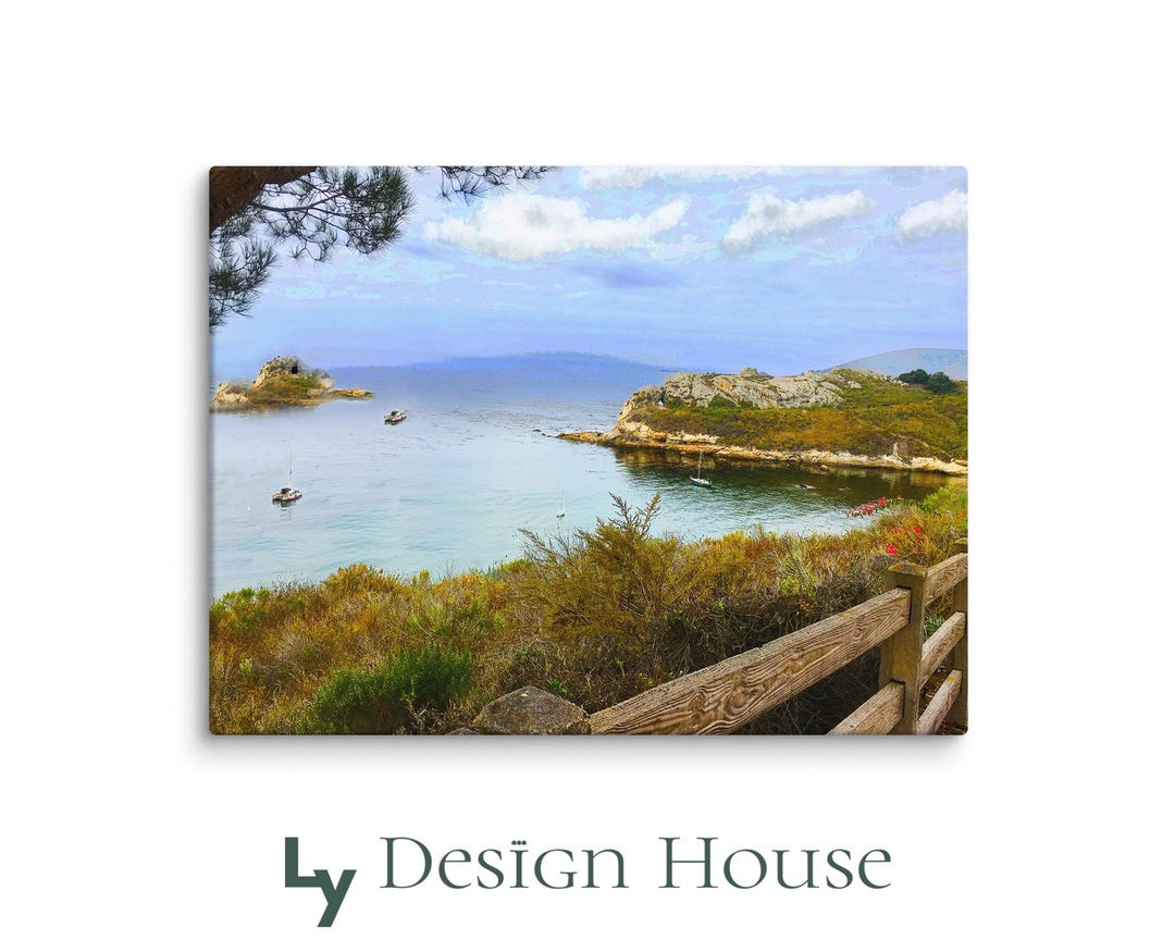 The Cove Art for Wall Decor, Ocean View Canvas Wall Art, Tranquil Wall ...