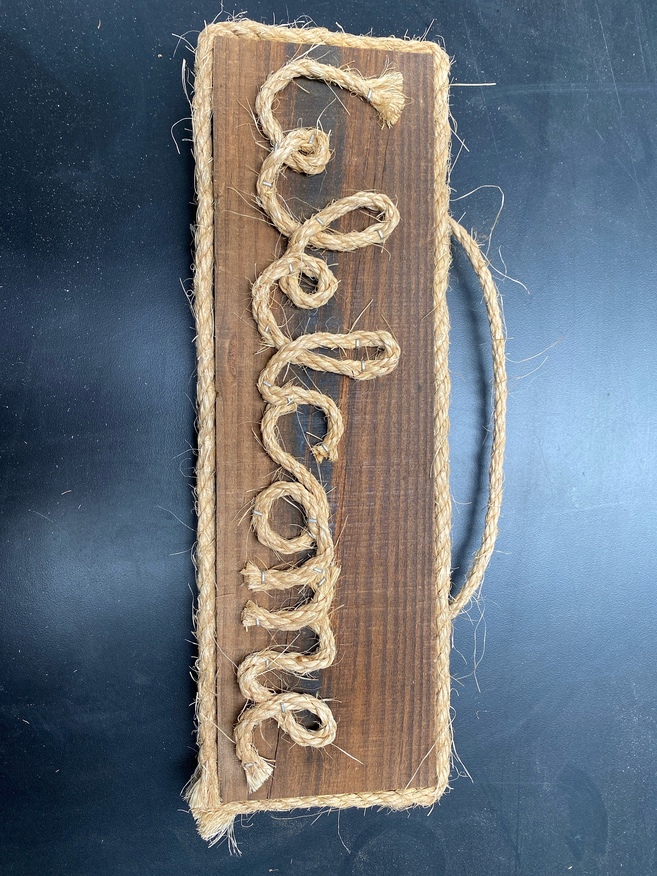 Welcome Wood Rope Signs - Etsy