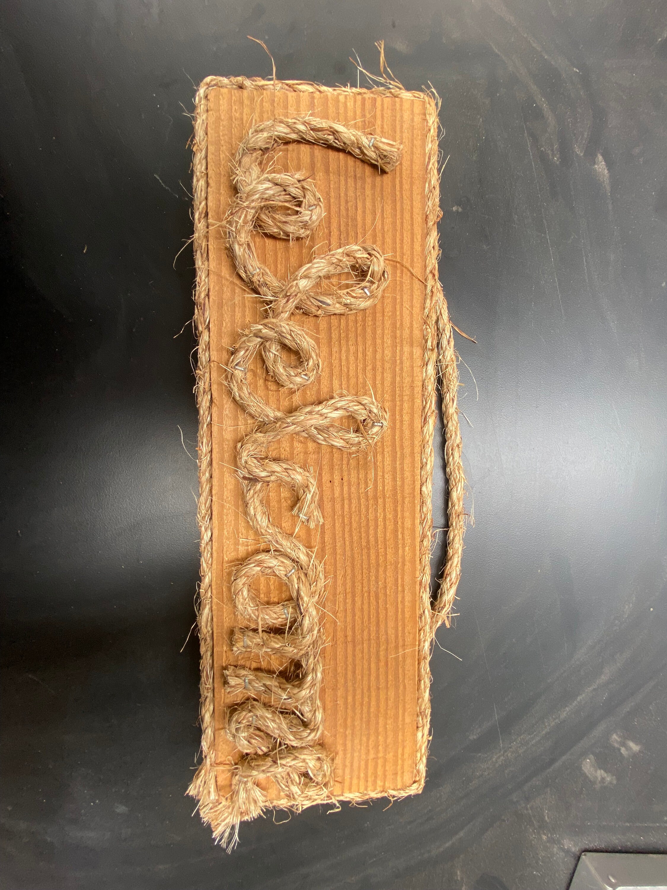 Welcome Wood Rope Signs - Etsy