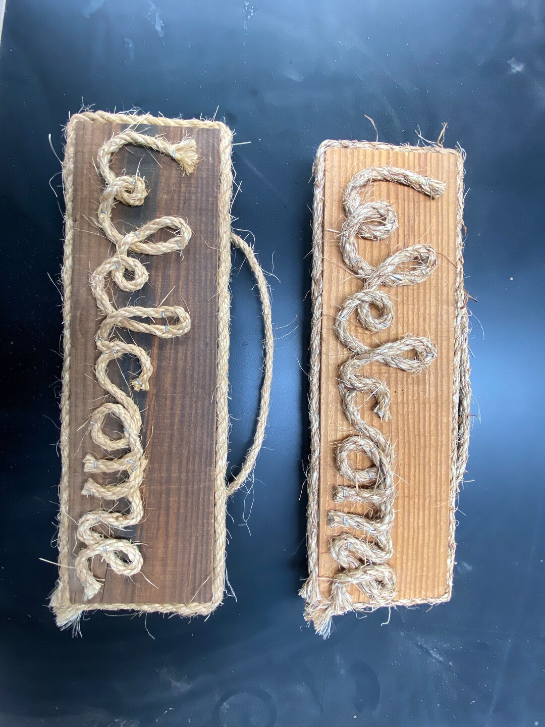 Welcome Wood Rope Signs - Etsy