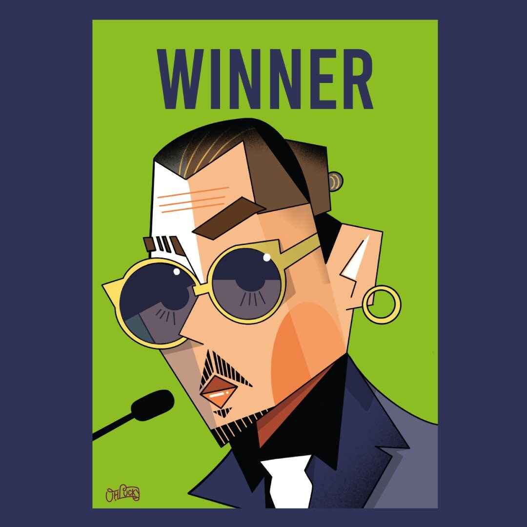 Johnny Depp Aka winner Poster A3 - Etsy