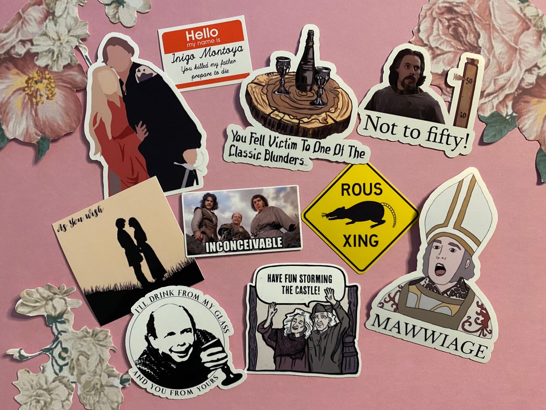 The Princess Bride 10-pack of Stickers - Etsy