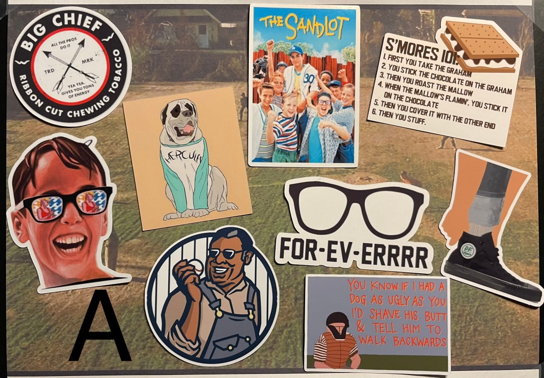 The Sandlot 9-pack of Stickers - Etsy