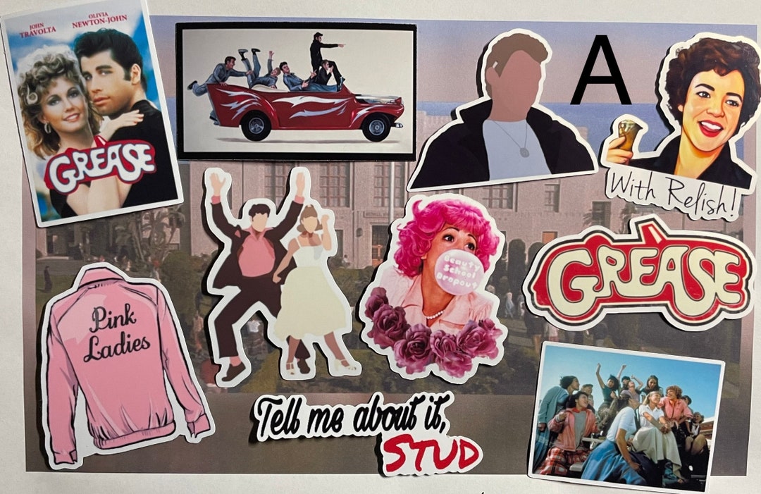 Grease 10-pack of Stickers - Etsy