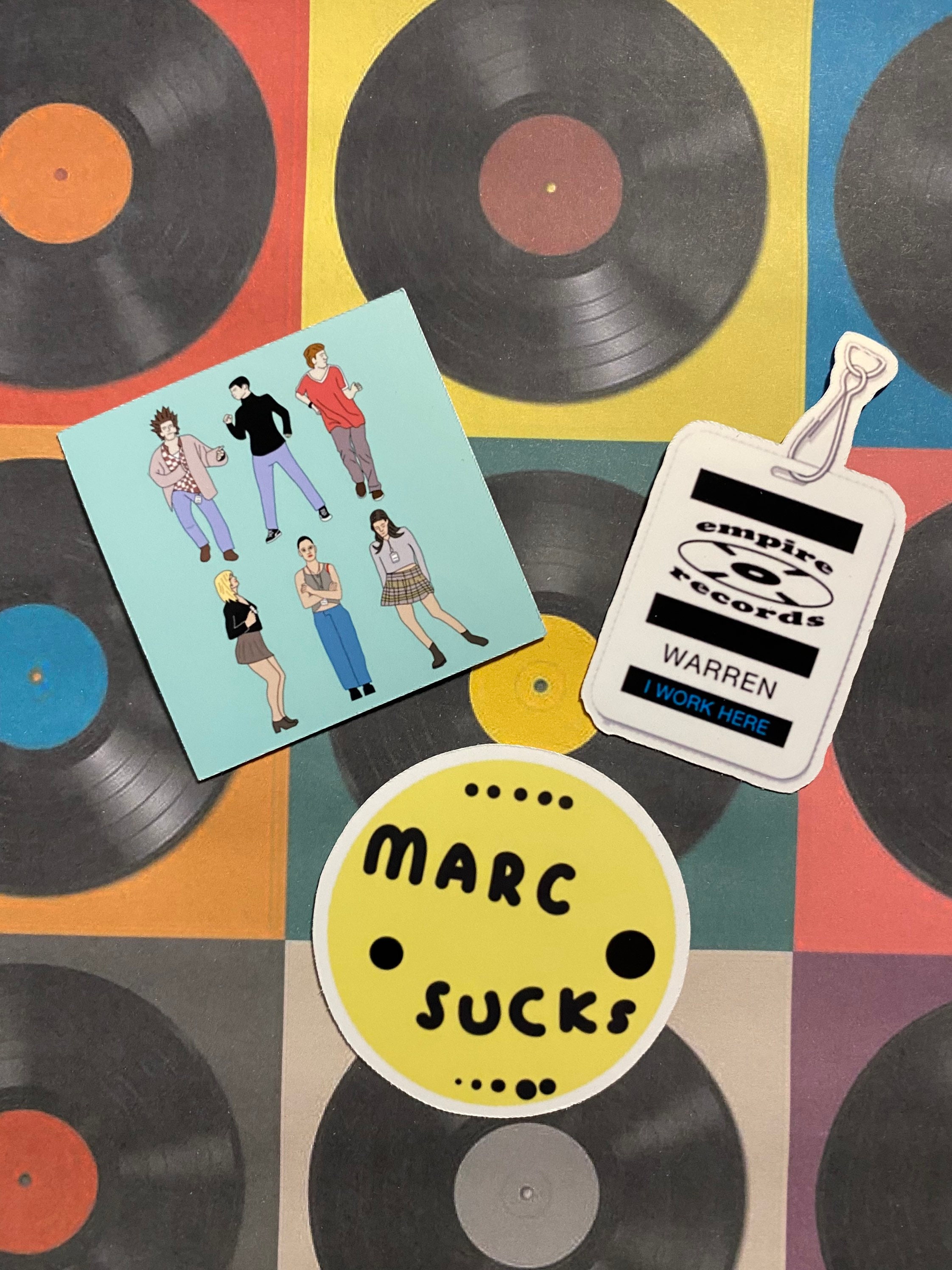 Empire Records 12-pack of Stickers - Etsy