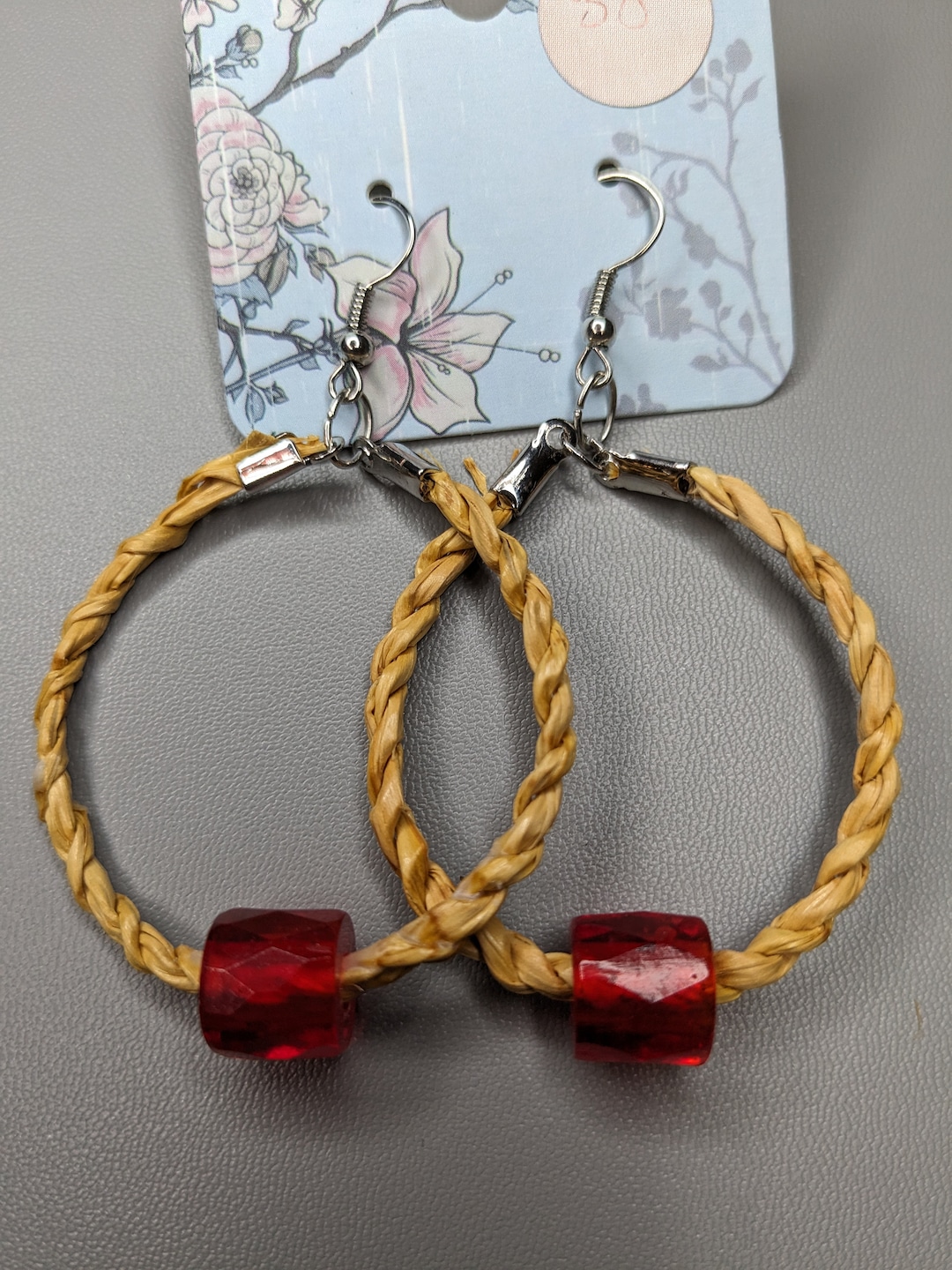 Cedar Rope Hoop Earring - Etsy