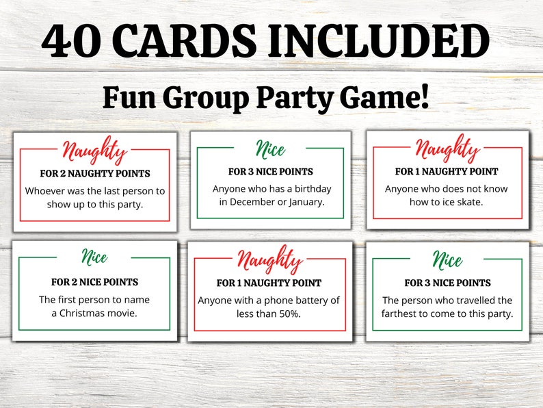 Printable Christmas Party Game, Adult Holiday Party Game, Christmas ...