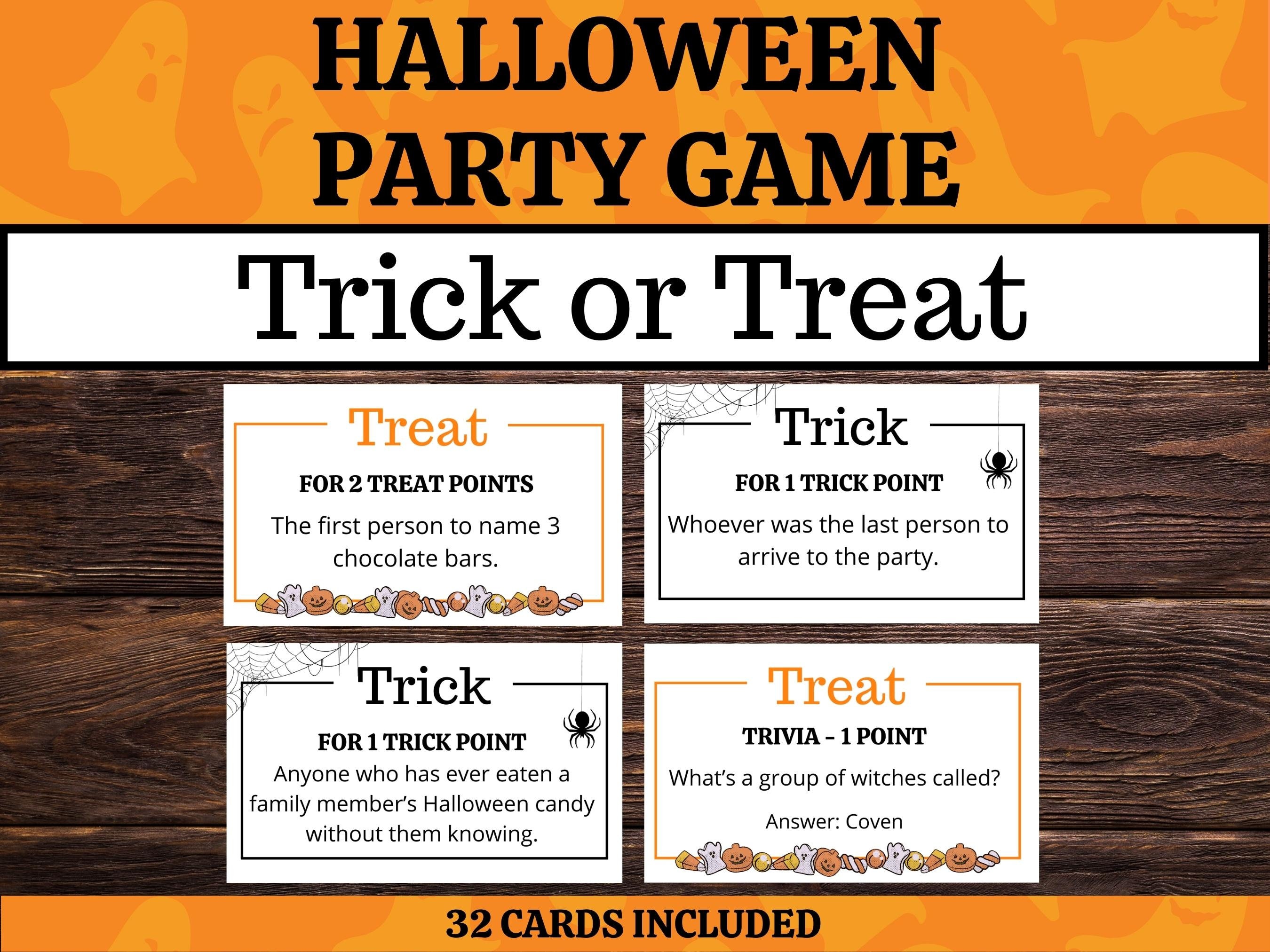 Printable Halloween Party Game, Halloween Office Party Game, Halloween ...