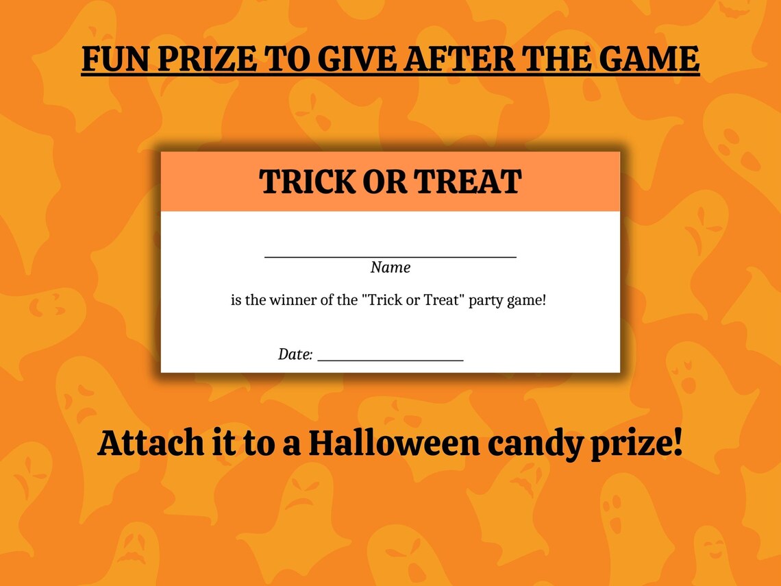 Printable Halloween Party Game, Halloween Office Party Game, Halloween ...