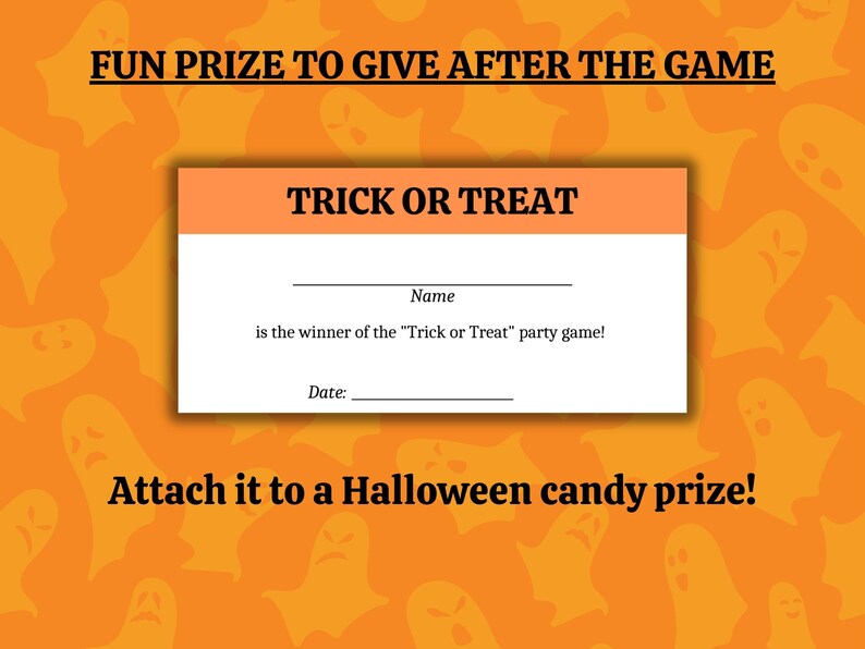 Printable Halloween Party Game, Halloween Office Party Game, Halloween ...