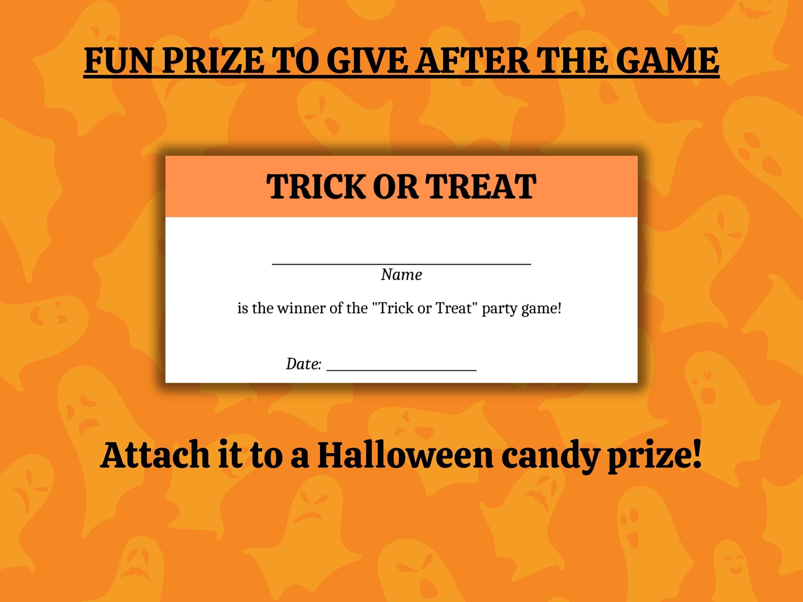 Printable Halloween Party Game, Halloween Office Party Game, Halloween ...