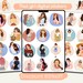 That Girl Digital Stickers: Goodnotes Planner Stickers (PNG, PDF) - Etsy