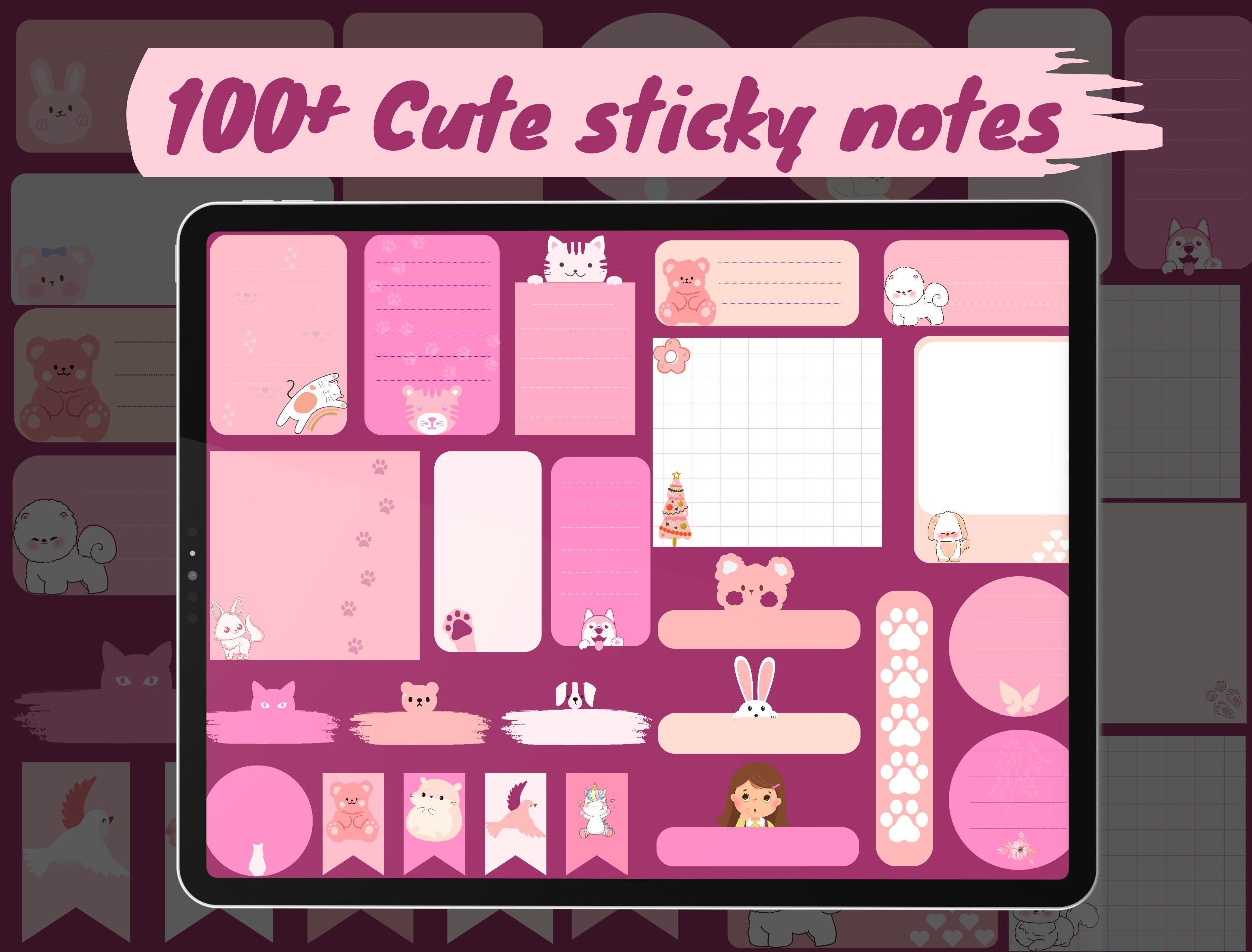 Goodnotes Sticky Notes , Note Sticker , Digital Notes , Notes Stickers ...