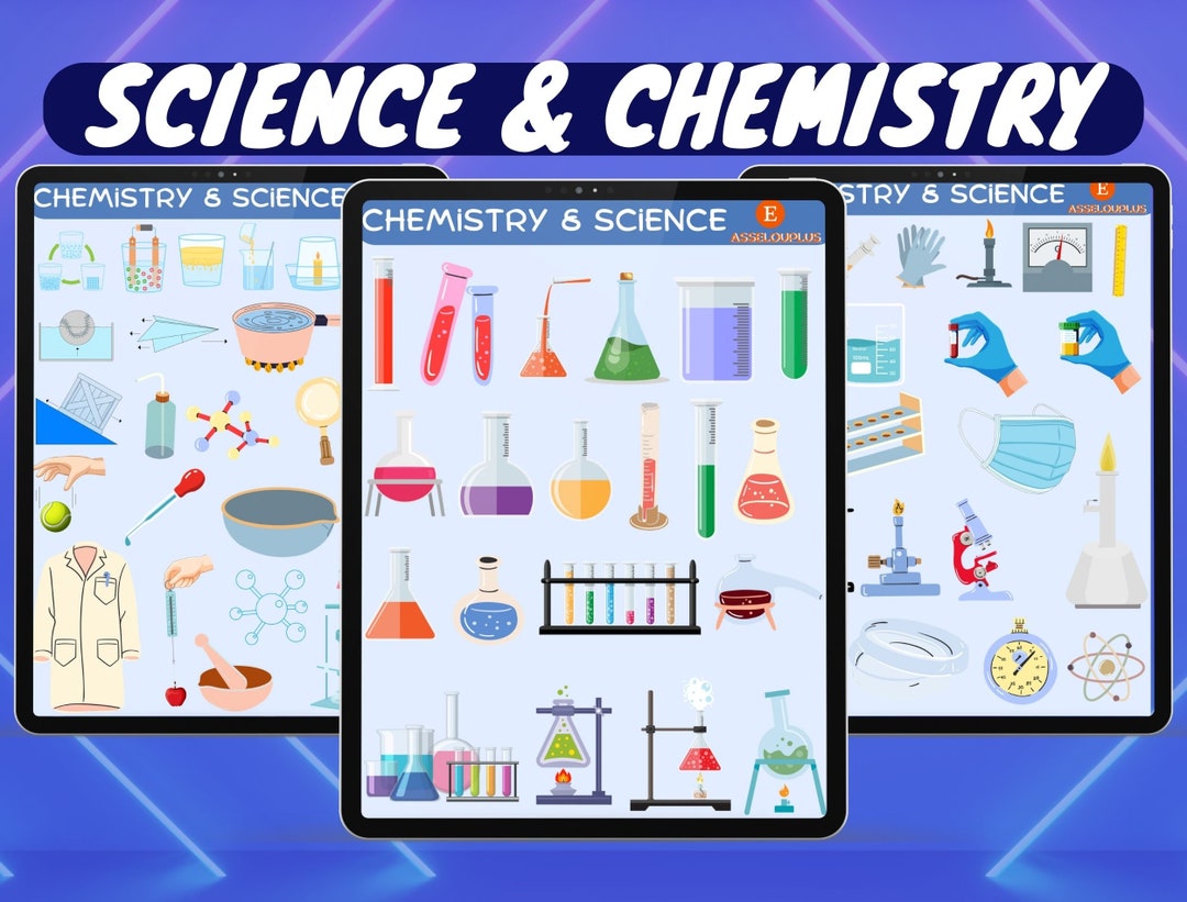 Chemistry & Science Digital Stickers: Goodnotes, iPad (PNG) - Etsy