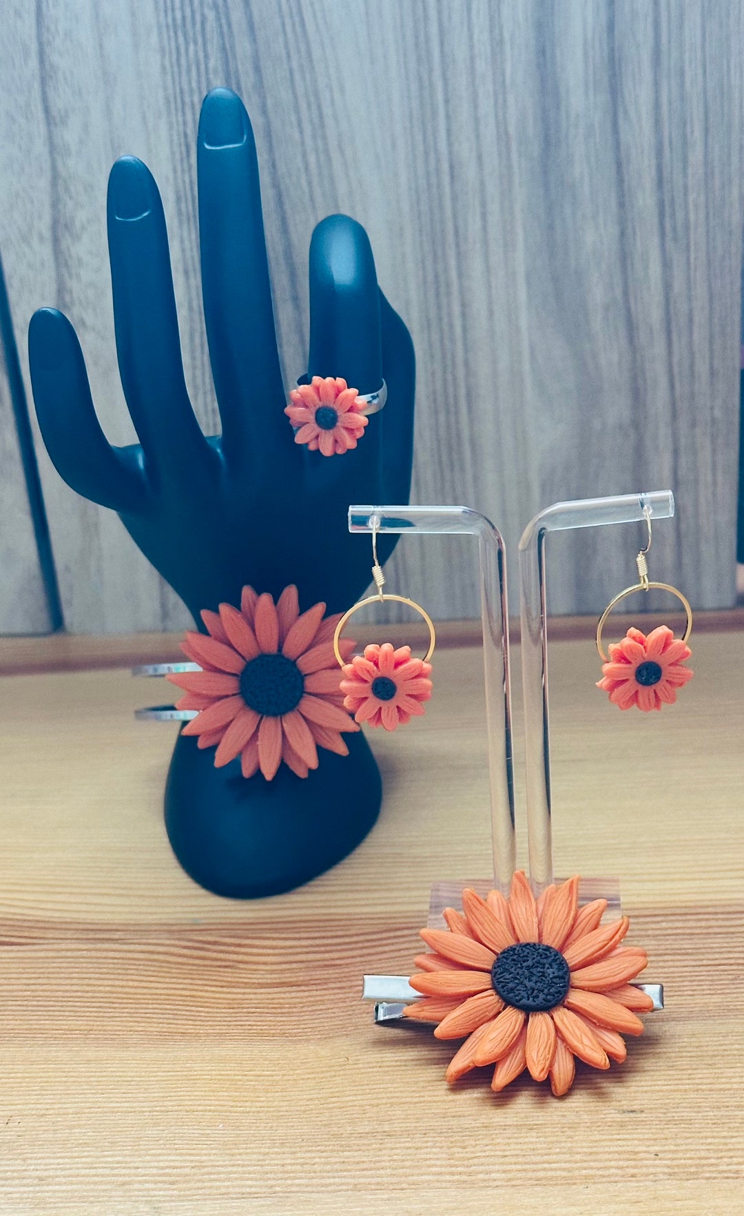 Sunflower Complete Set Handmade Polymer Clay Sunflowers - Etsy