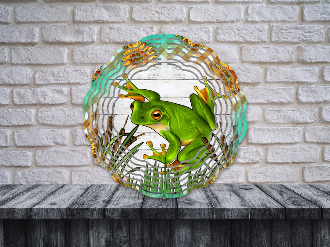 8 Inch Wind Spinners, Frogs, Butterflies, Birds, Yard Decorations ...