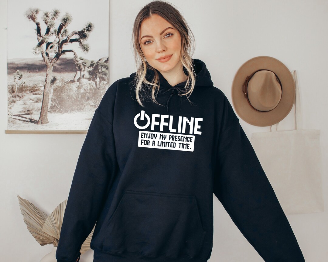 Offline Hoodie, Gamer Sweatshirt, Gaming Apparel, Gaming Style, Gift ...