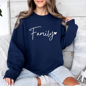 Custom Family Sweatshirt Kids Name on Sleeve, Custom Family Sweatshirt ...
