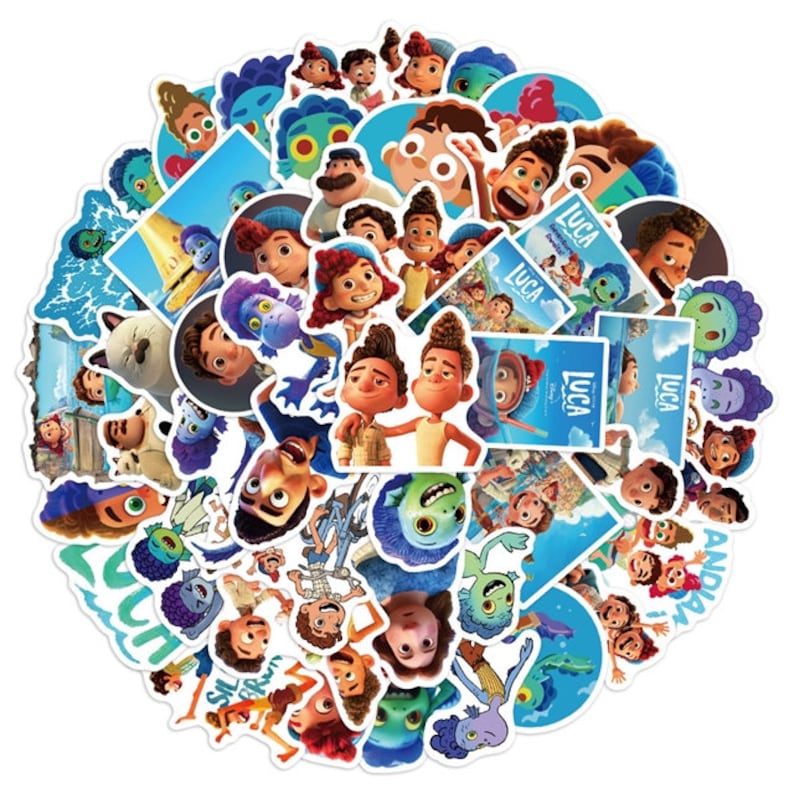 Disney Luca Sticker Packs Water Resistant Laptop Sticker - Etsy