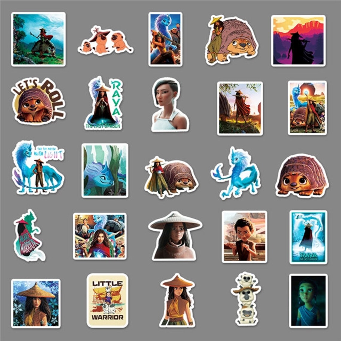 Disney Raya and the Last Dragon Sticker Packs Water - Etsy