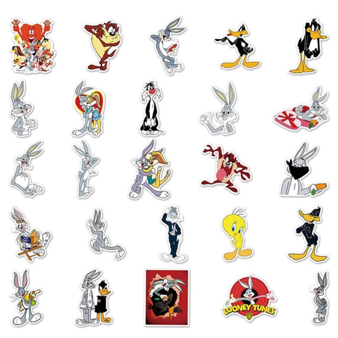 Looney Tunes Sticker Packs Water Resistant Laptop Sticker - Etsy
