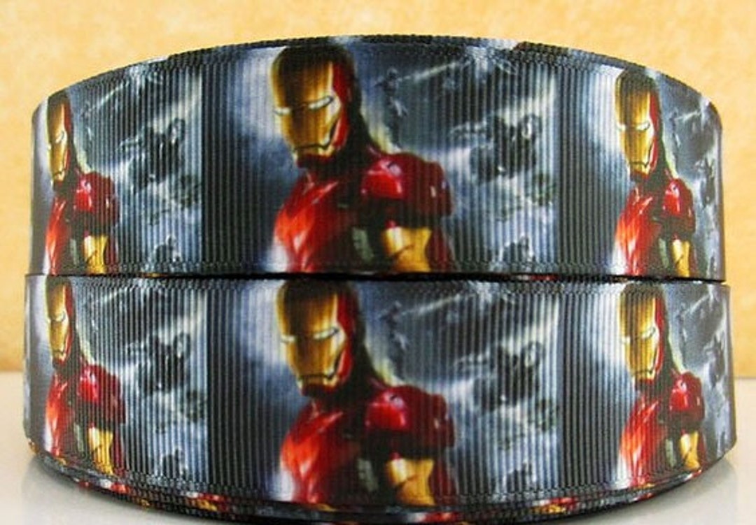 Iron Man Ribbon 1 High Quality Grosgrain Ribbon by the Yard Tony Stark ...