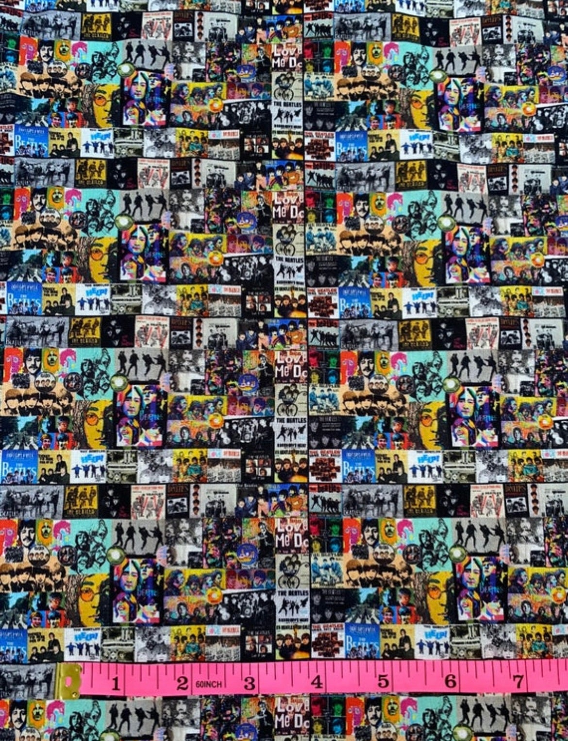 Beatles Collage 100% Cotton Fabric Fabric by the Yard - Etsy