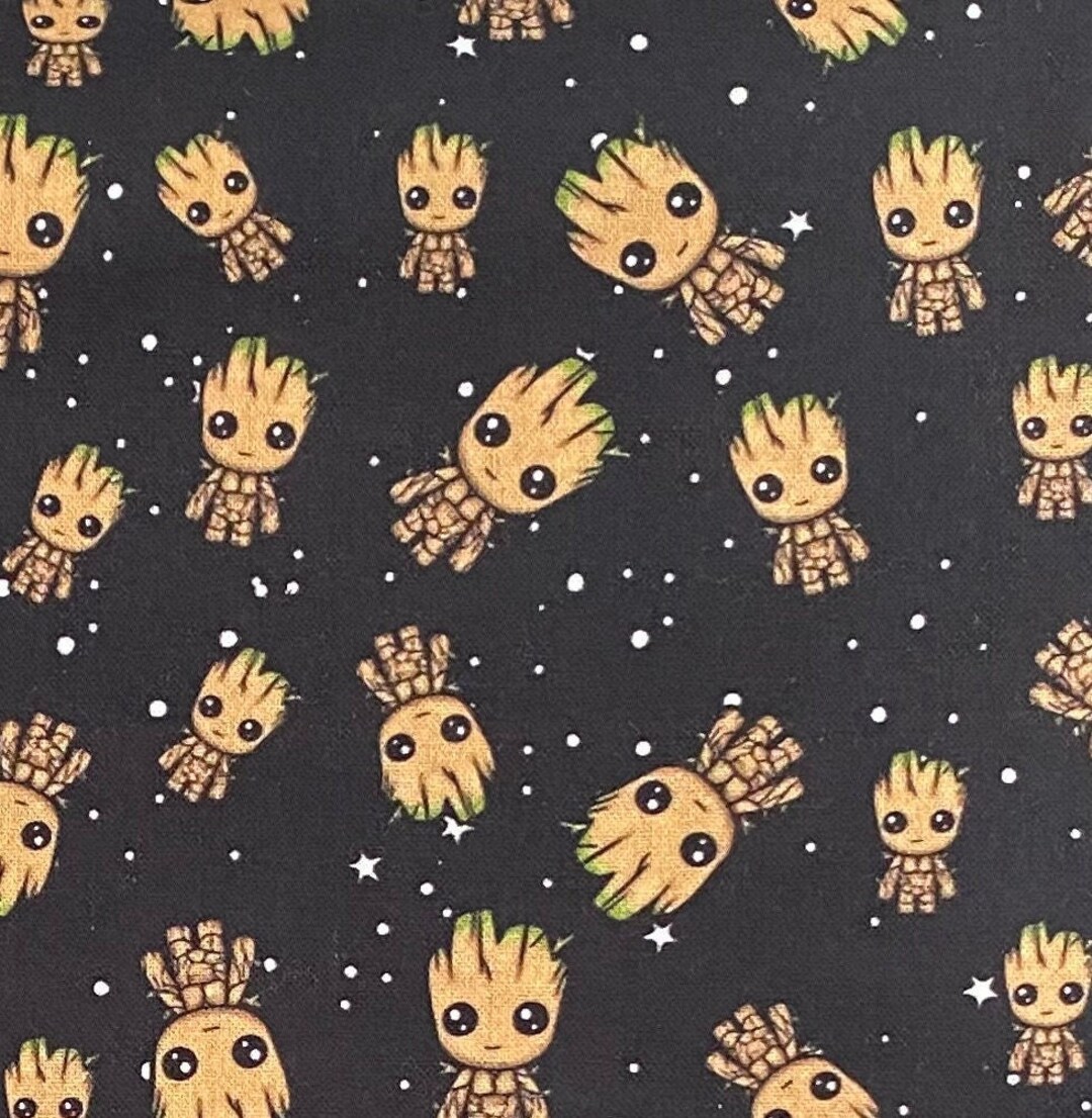 18 X 10 Remnant Groot Collage 100% Cotton Fabric Guardians of the ...