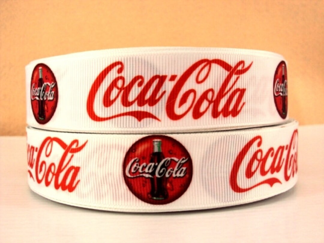 3 Coca Cola Ribbon High Quality Grosgrain Ribbon by the Yard - Etsy