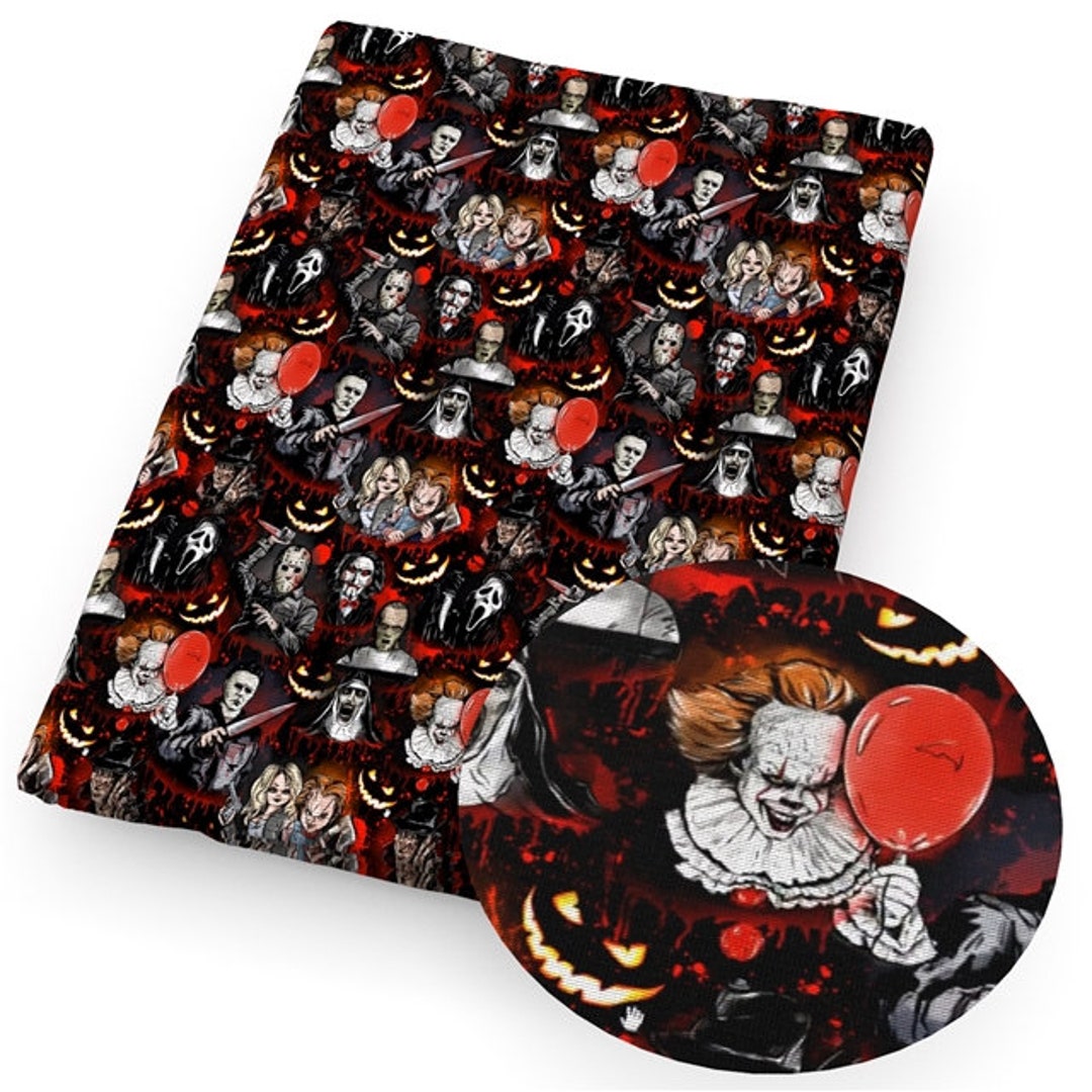 Classic Horror Movie Collage 100% Cotton Fabric Fabric by the Yard - Etsy