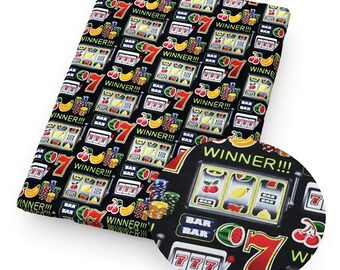 Slot Machine Fabric Dean's Slot Machines Coins by Midcoast Miscellany ...