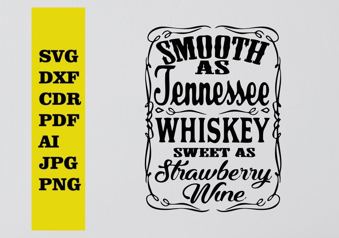 Whiskey Cut Svg Dxf File Wall Sticker Pdf Silhouette Template Cnc ...